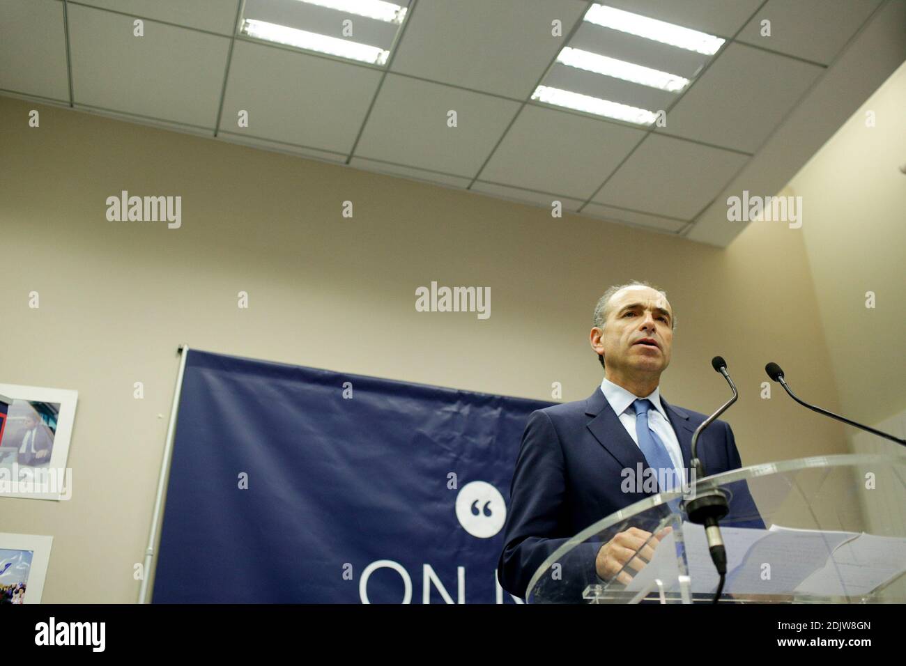 Jean-Francois Cope pictured speaking on november 20, 2016, at his ...