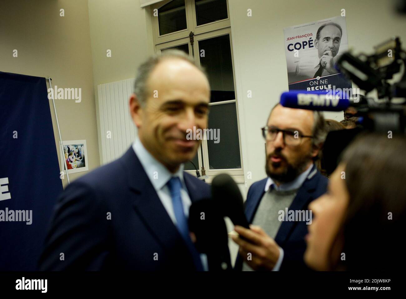 Jean-Francois Cope pictured speaking on november 20, 2016, at his ...
