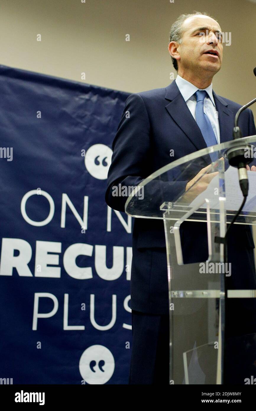 Jean-Francois Cope pictured speaking on november 20, 2016, at his ...