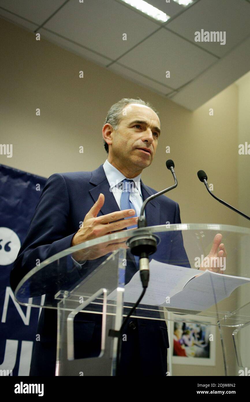 Jean-Francois Cope pictured speaking on november 20, 2016, at his ...