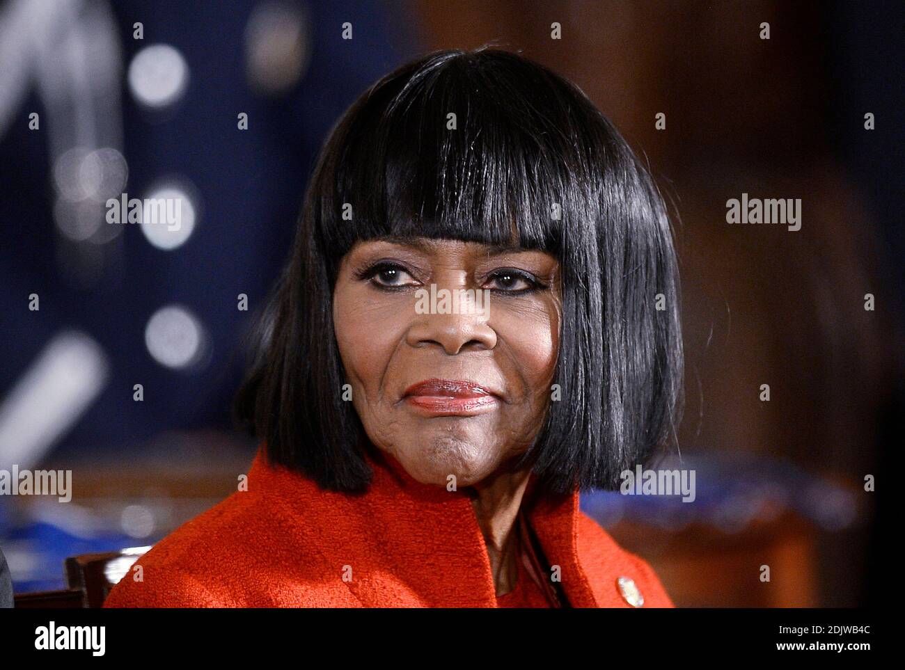 Cicely Tyson looks on during a Presidential Medal of Freedom ceremony ...