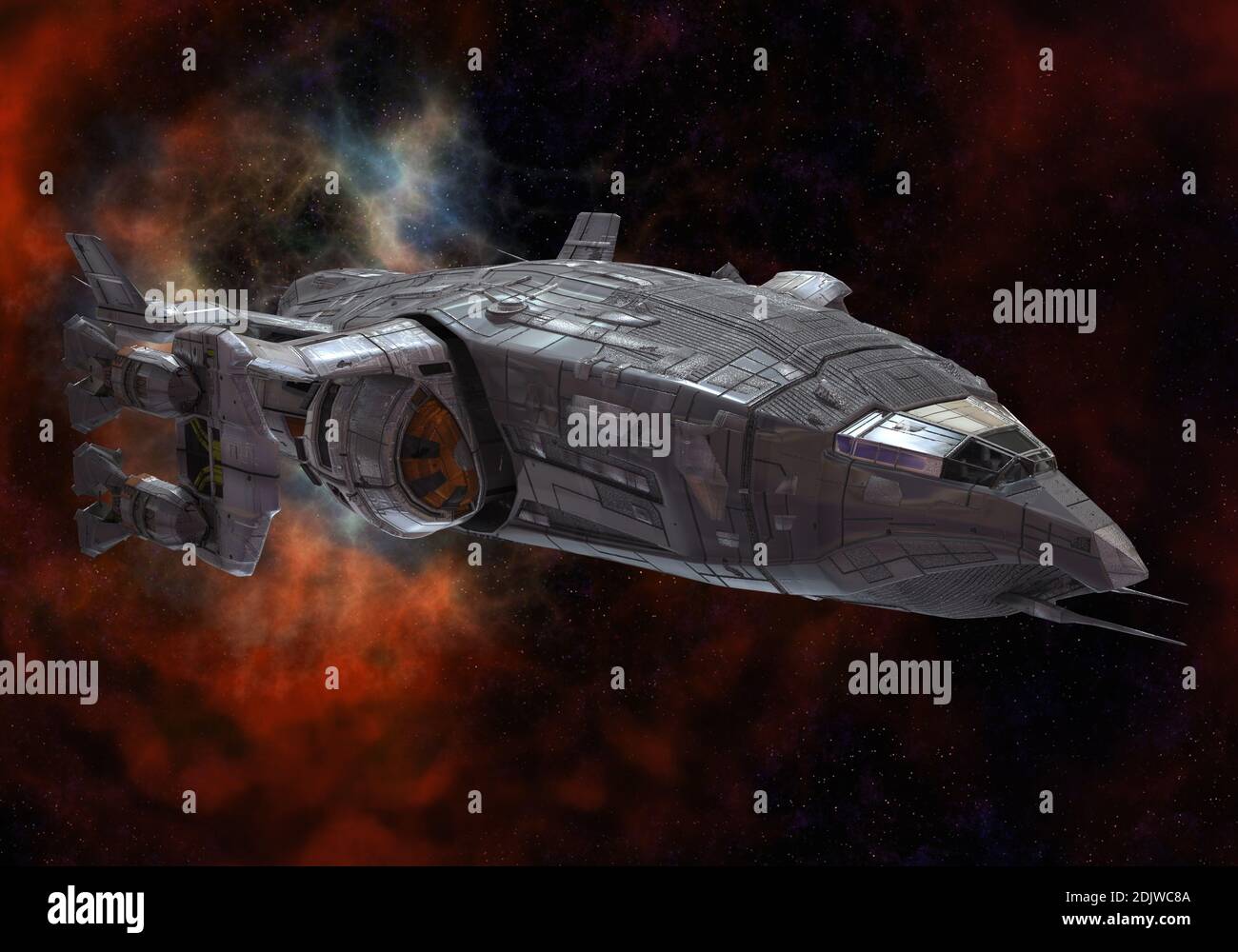 Realistic Future Spaceship Designs 3d Highly Detailed Alien Spaceship