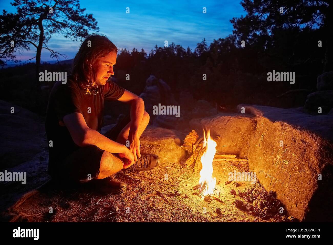 Man burn hi-res stock photography and images - Alamy