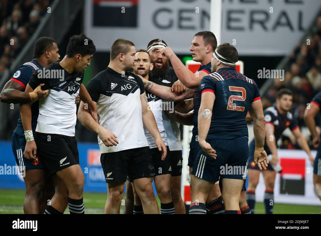 France's Louis Picamoles battles New Zealand's Dane Coles during autumn ...