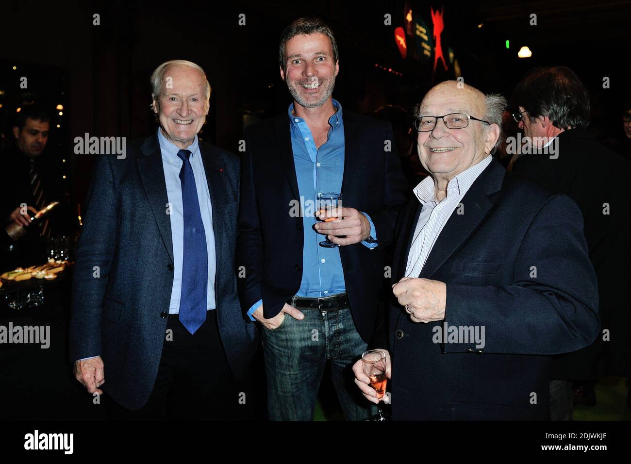 Exclusive. Philippe Taquet, Pierre Stine et Claude Jacques assistent a l'inauguration du ...