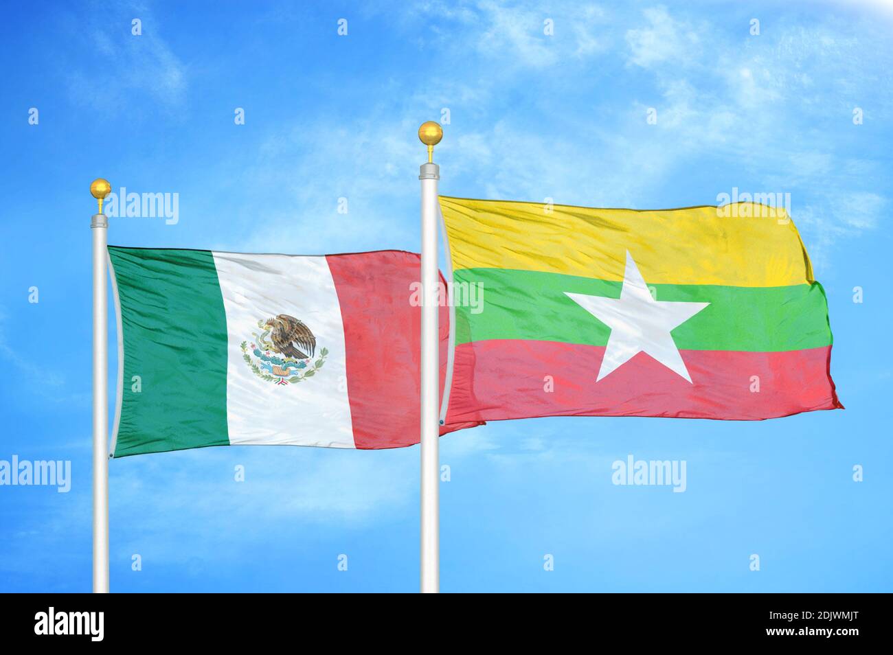 Myanmar mexico flag hi-res stock photography and images - Alamy