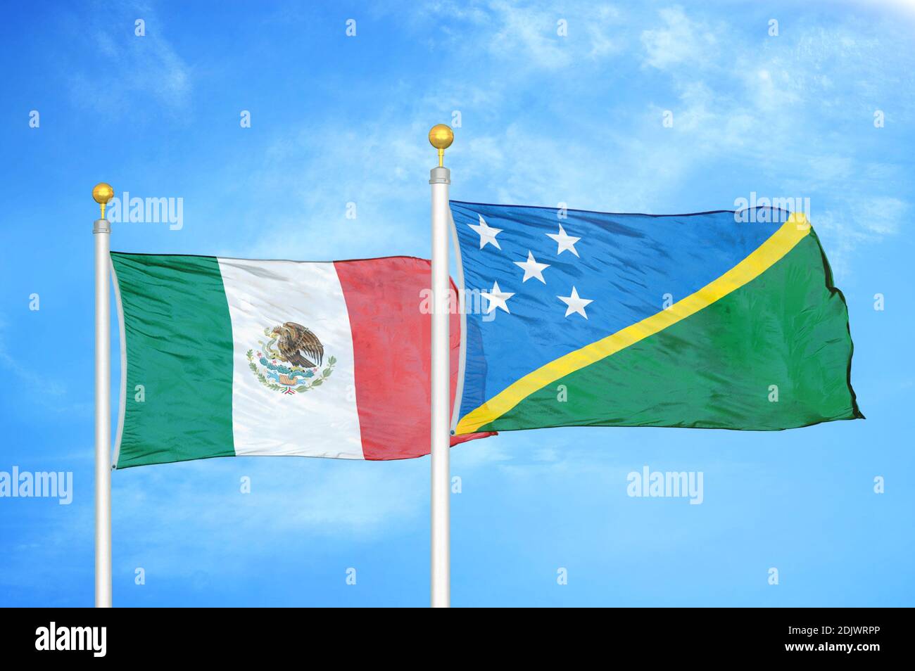 Mexico solomon islands flag hi-res stock photography and images - Alamy