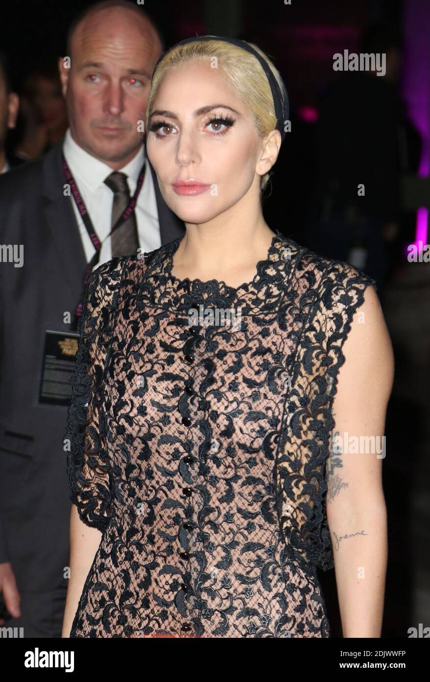 EDITORIAL USE ONLY. Lady Gaga arriving at the Victoria’s Secret Fashion ...
