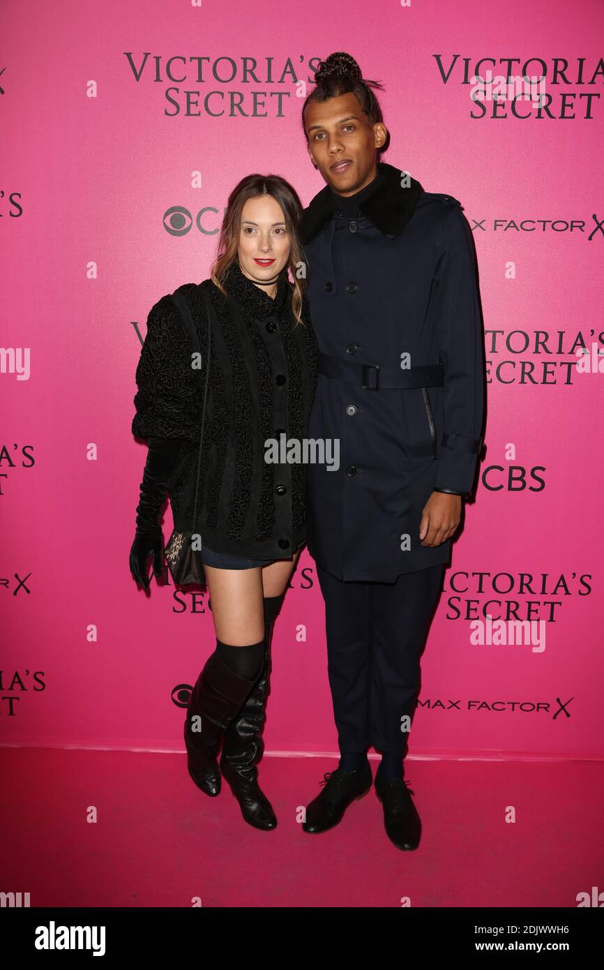 EDITORIAL USE ONLY. Stromae and his wife arriving at the Victoria’s ...