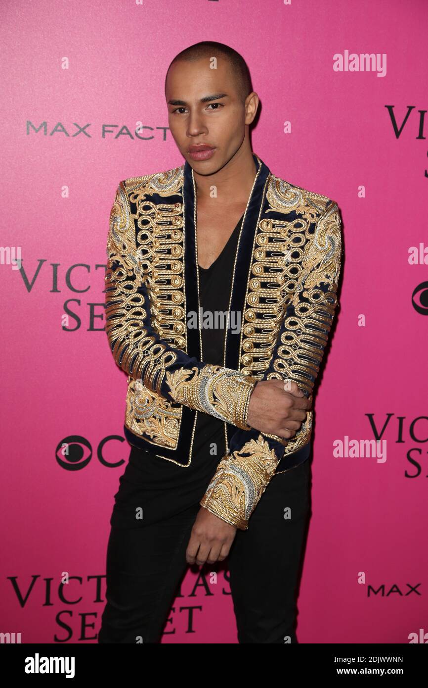 EDITORIAL USE ONLY. Olivier Rousteing arriving at the Victoria’s Secret ...