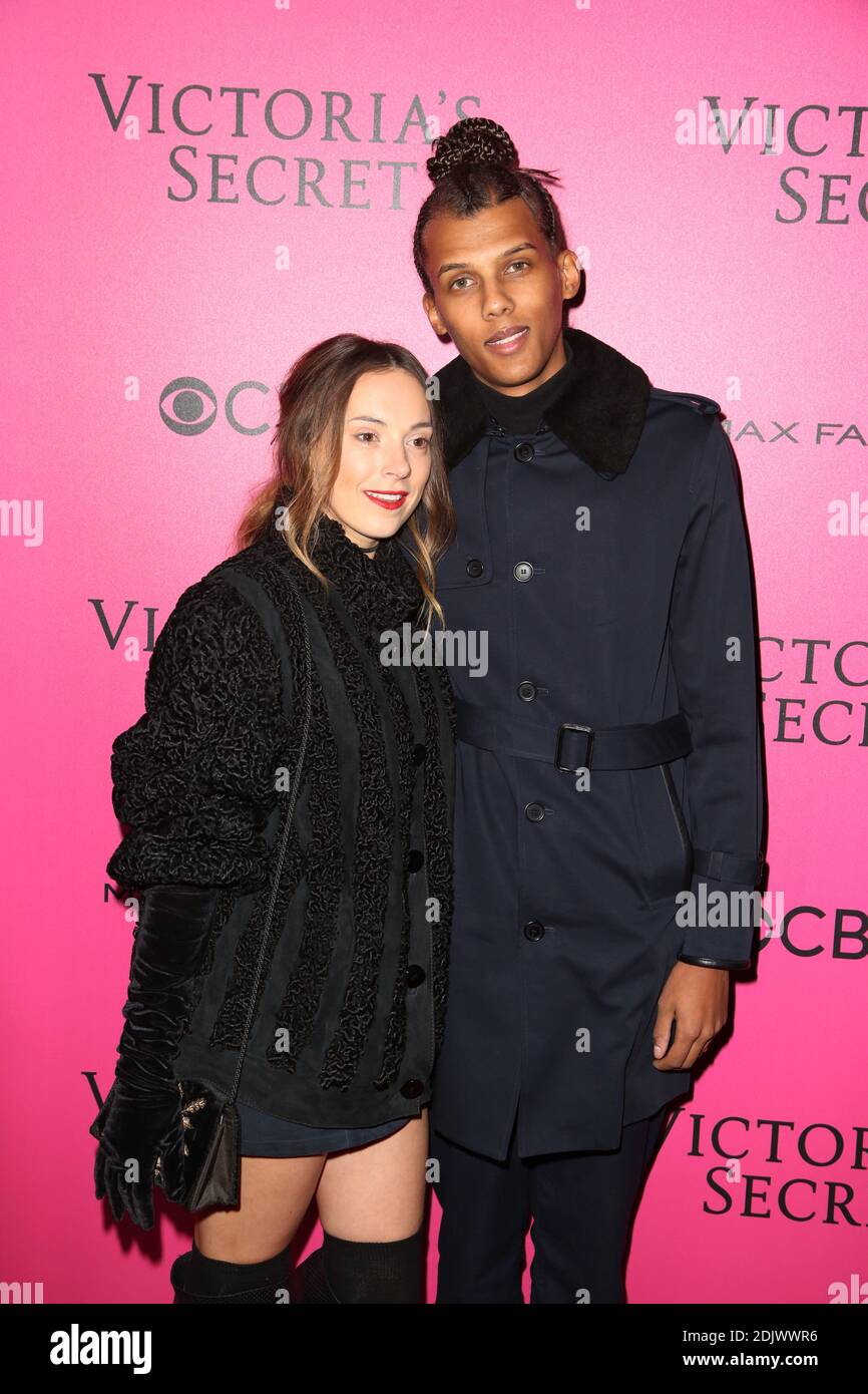 EDITORIAL USE ONLY. Stromae and his wife arriving at the Victoria’s ...