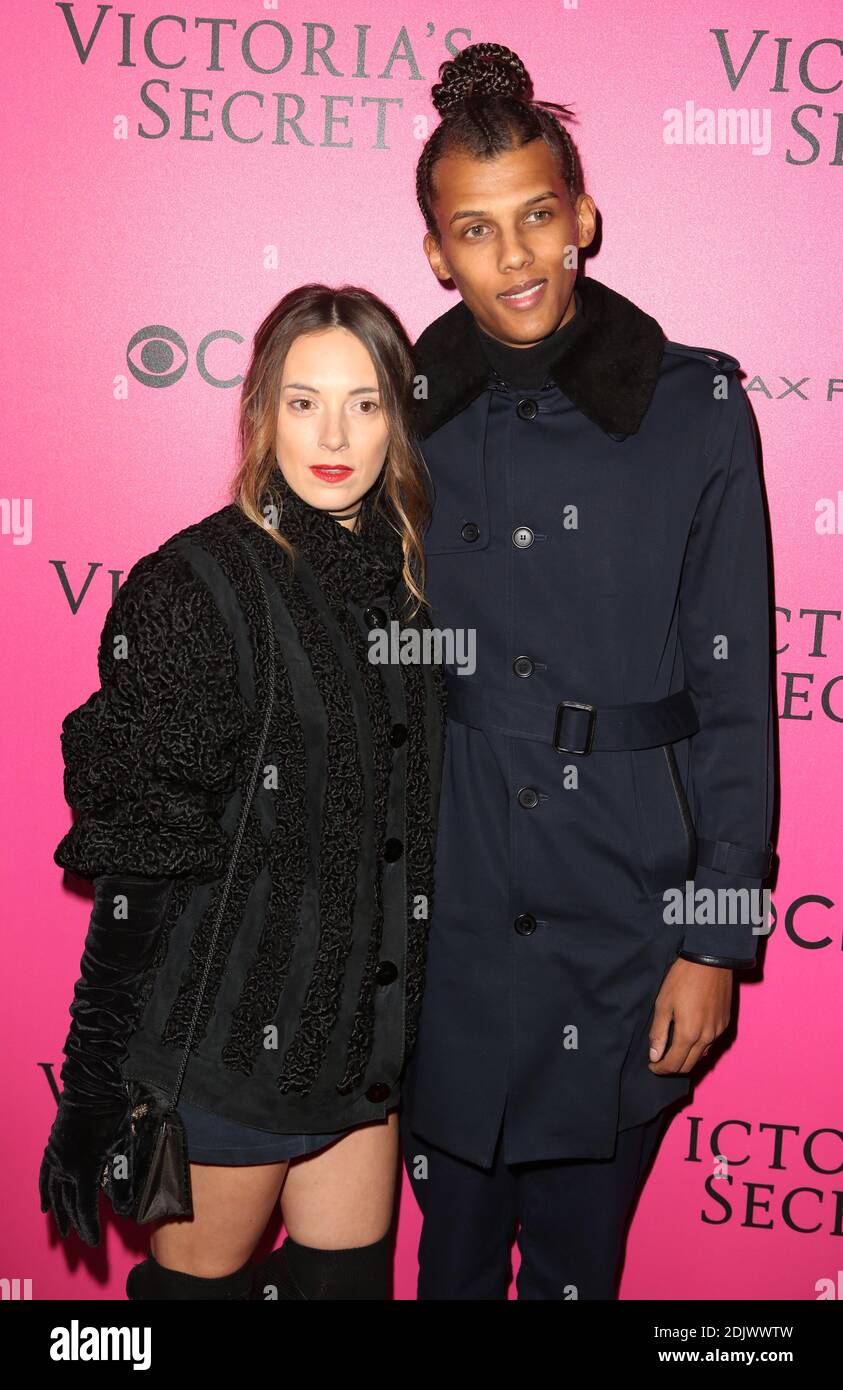 EDITORIAL USE ONLY. Stromae and his wife arriving at the Victoria’s ...