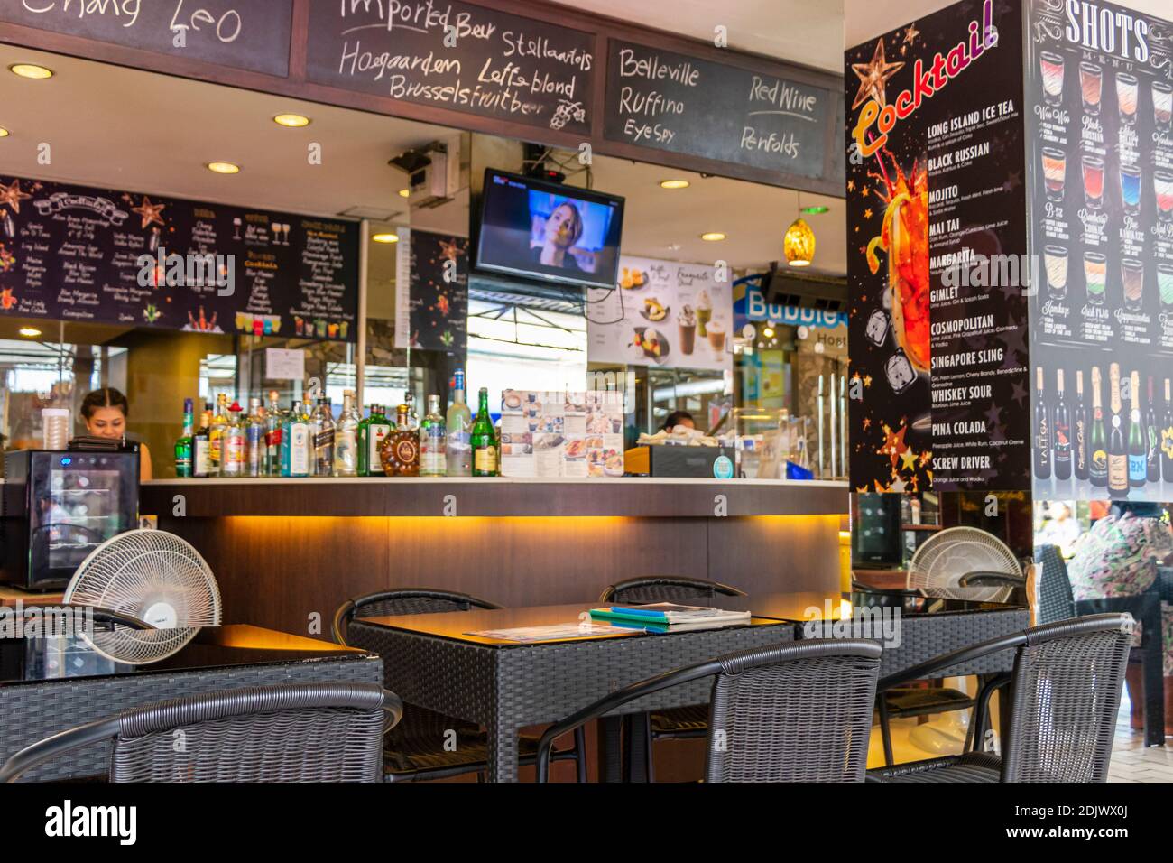 Famous tourist bar and restaurant in Ratchathewi Bangkok Thailand Stock ...