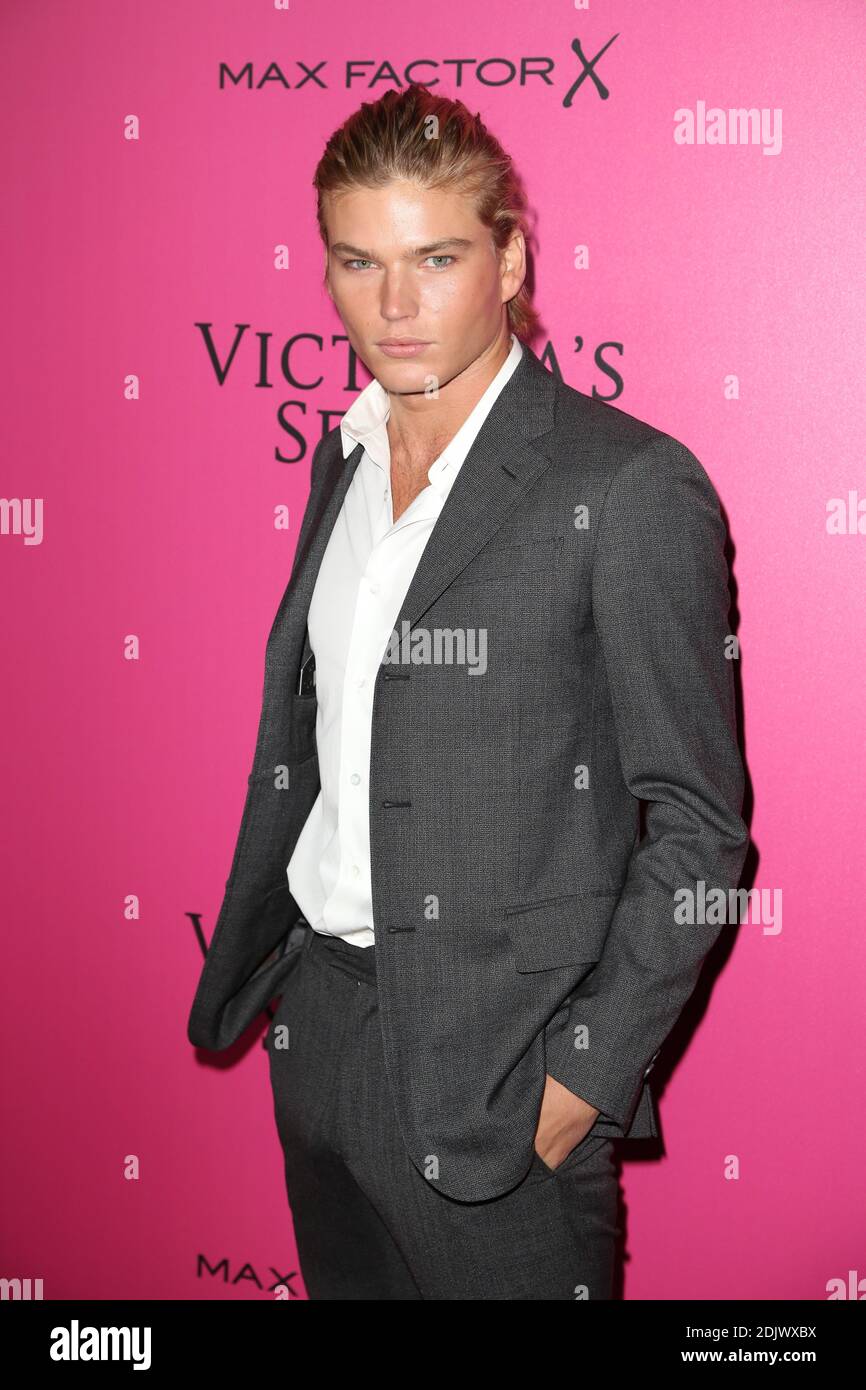 EDITORIAL USE ONLY. Jordan Barett arriving at the Victoria’s Secret ...