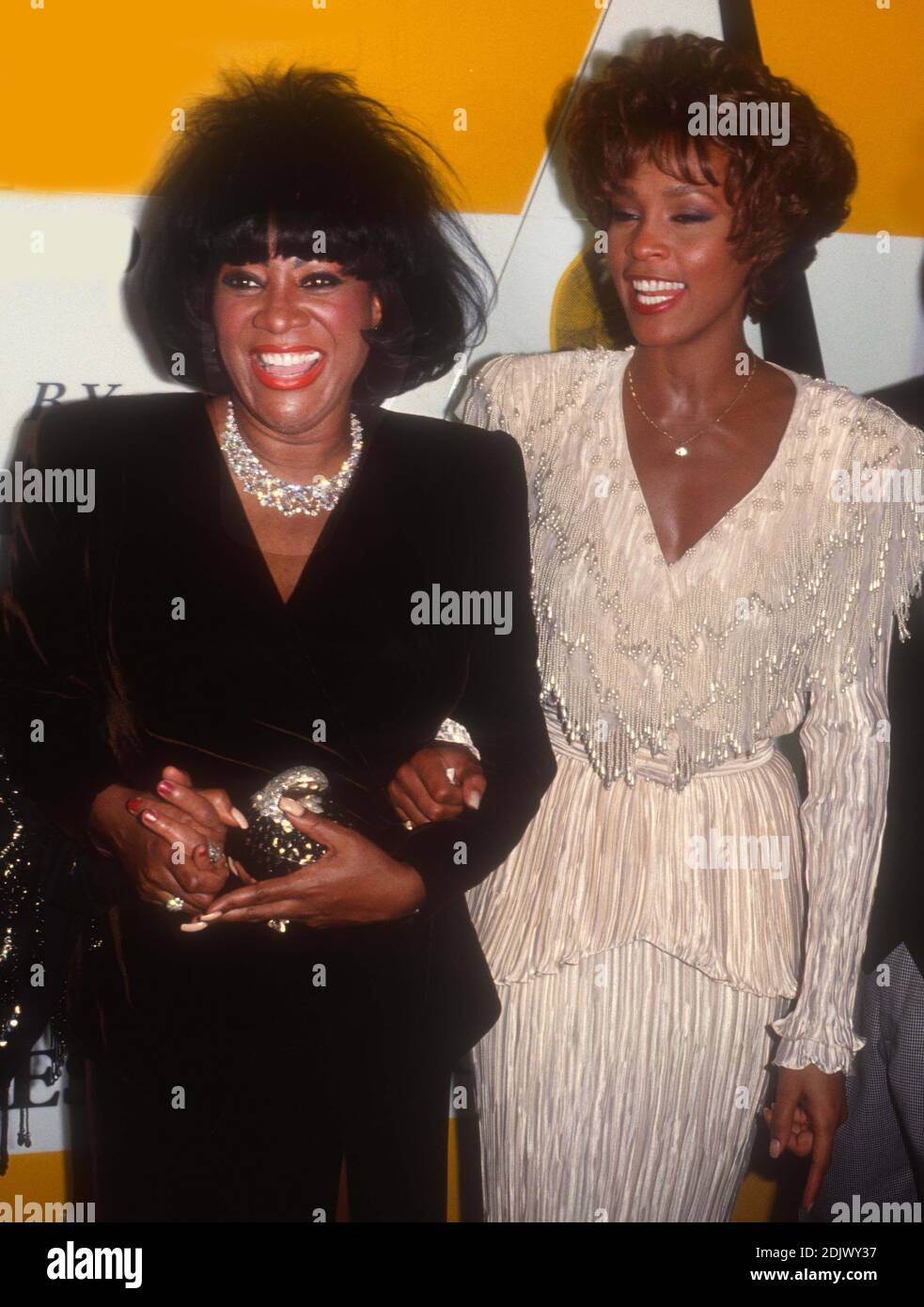 Patti LaBelle Whitney Houston 1990 Photo By John Barrett/PHOTOlink Stock Photo - Alamy