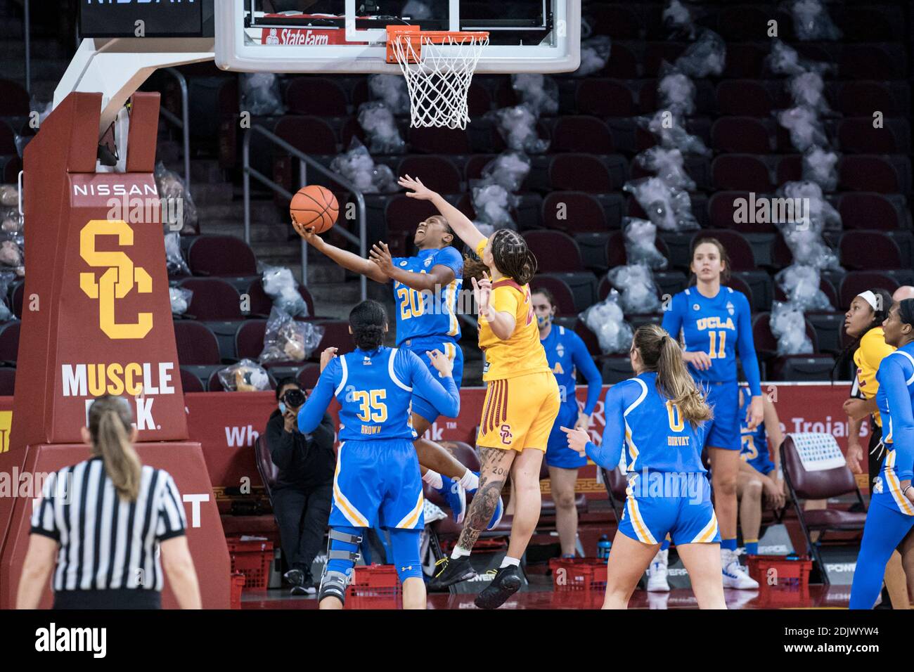UCLA Bruins guard Charisma Osborne (20) shoots during an NCAA college ...