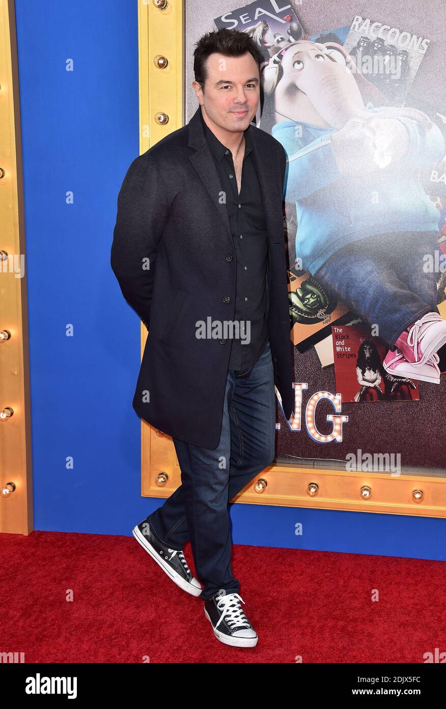 Seth MacFarlane attends the premiere of Universal Pictures' 'Sing' on ...