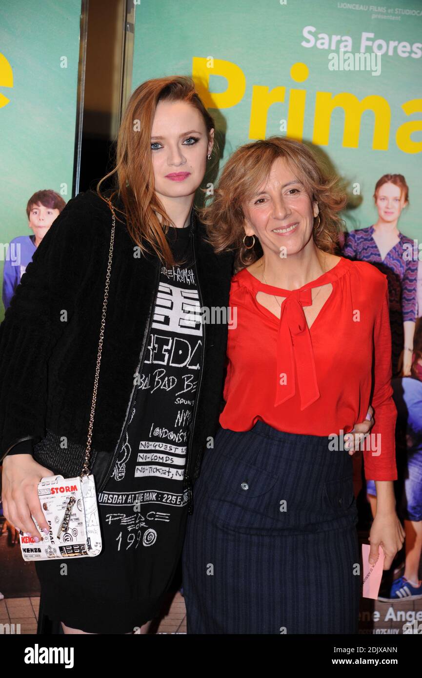 Actress Sara Forestier and director Helene Angel attending the premiere ...