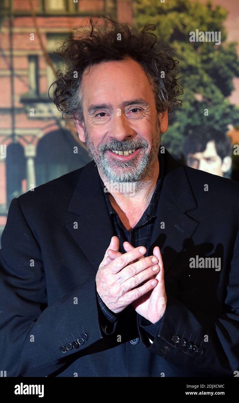 Director Tim Burton attends the photocall of the film Miss Peregrine's ...