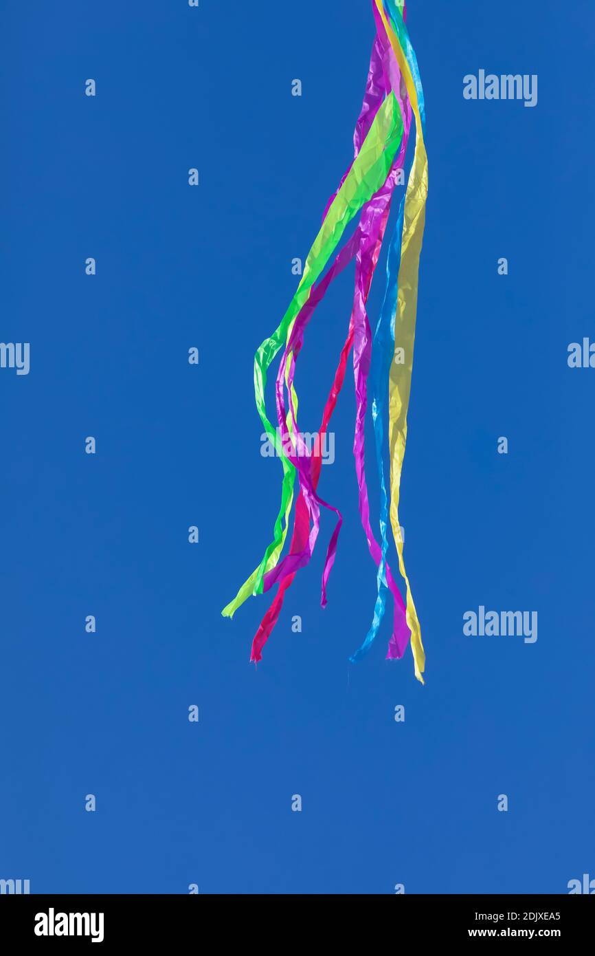 Rainbows of abstract moving lines, in vivid colors, formed by wrinkled ...