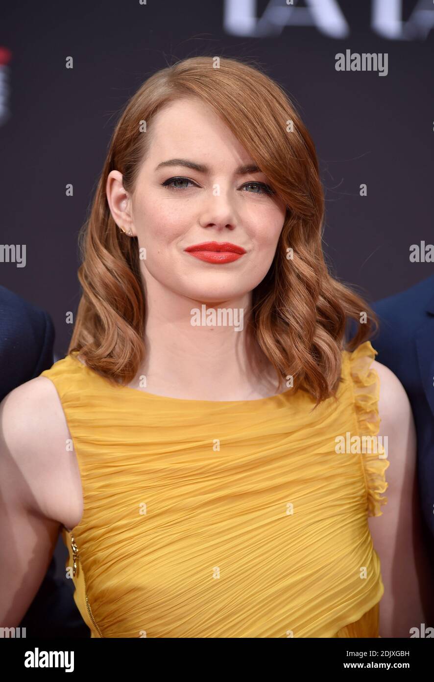 Emma Stone Hand And Footprint Ceremony at TCL Chinese Theatre IMAX on ...