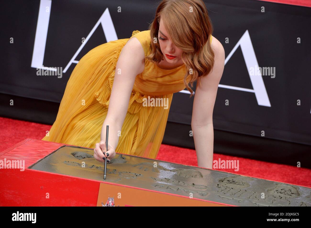 Emma Stone Hand And Footprint Ceremony at TCL Chinese Theatre IMAX on ...