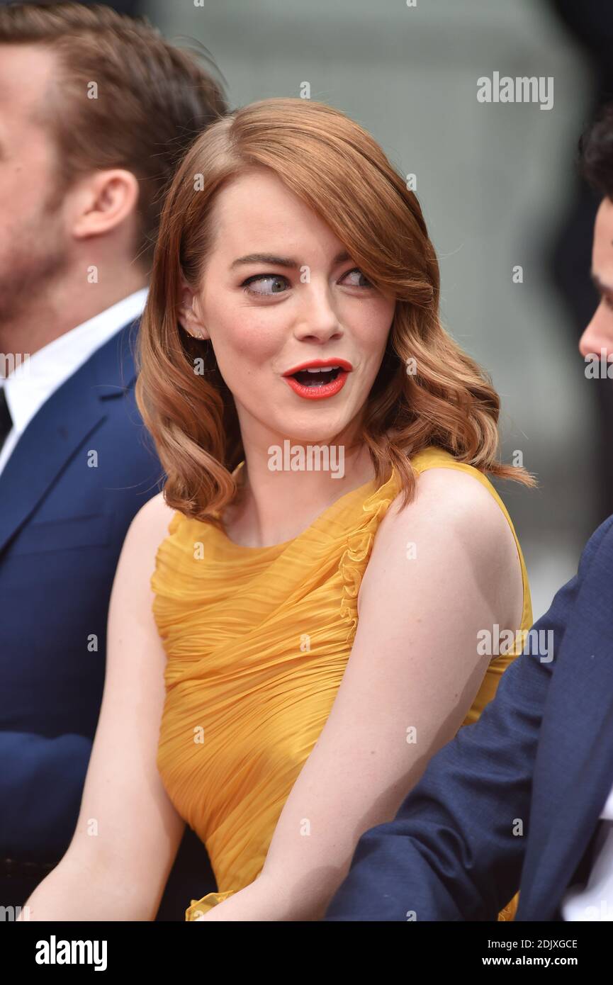 Emma Stone Hand And Footprint Ceremony at TCL Chinese Theatre IMAX on ...