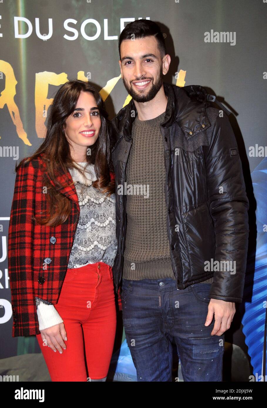 Javier Pastore and Chiara Picone attending the Varekai of Cirque du ...