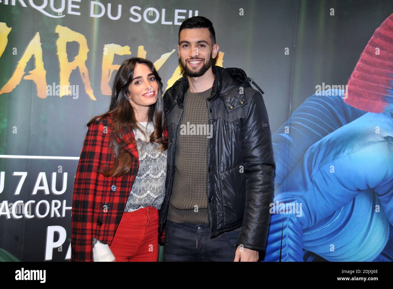 Javier Pastore and Chiara Picone attending the Varekai of Cirque du ...