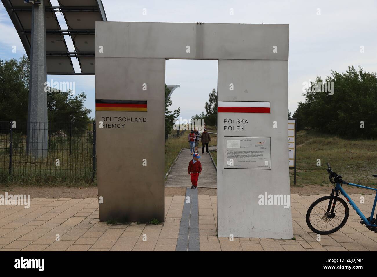 Germany, Baltic Sea, border Ahlbeck - Swinoujscie (Swinoujscie) Poland ...