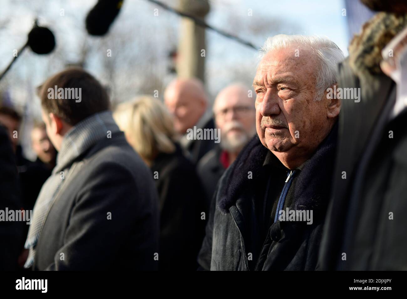 Paris wheel owner Marcel Campion visiting the Christmas Market on the ...