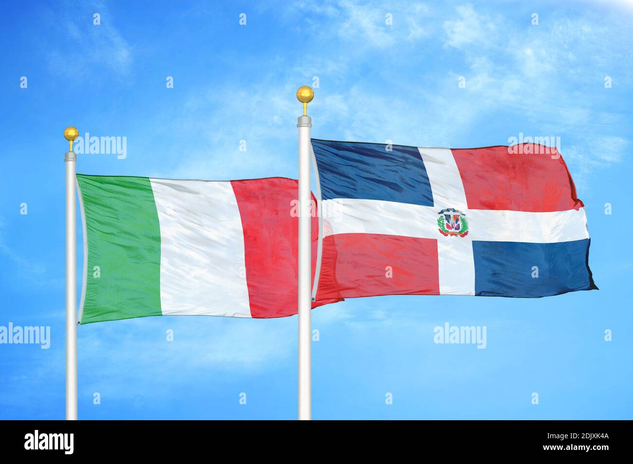 Italy dominican republic flag hi-res stock photography and images - Alamy