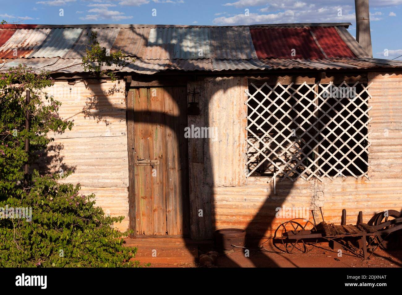 Corrugated iron houses of the historical gold mining town Gwalia ...