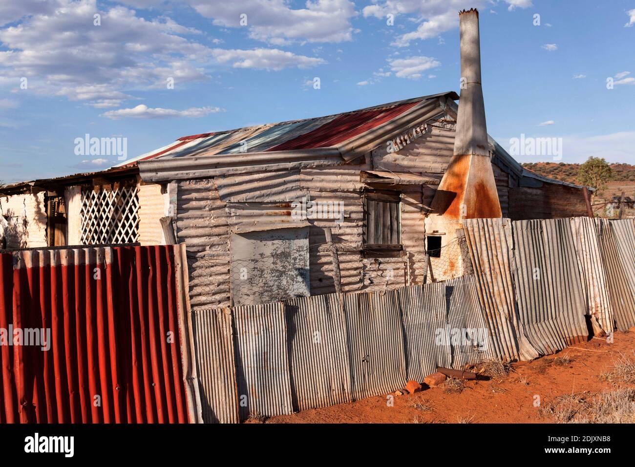 Corrugated iron houses of the historical gold mining town Gwalia ...
