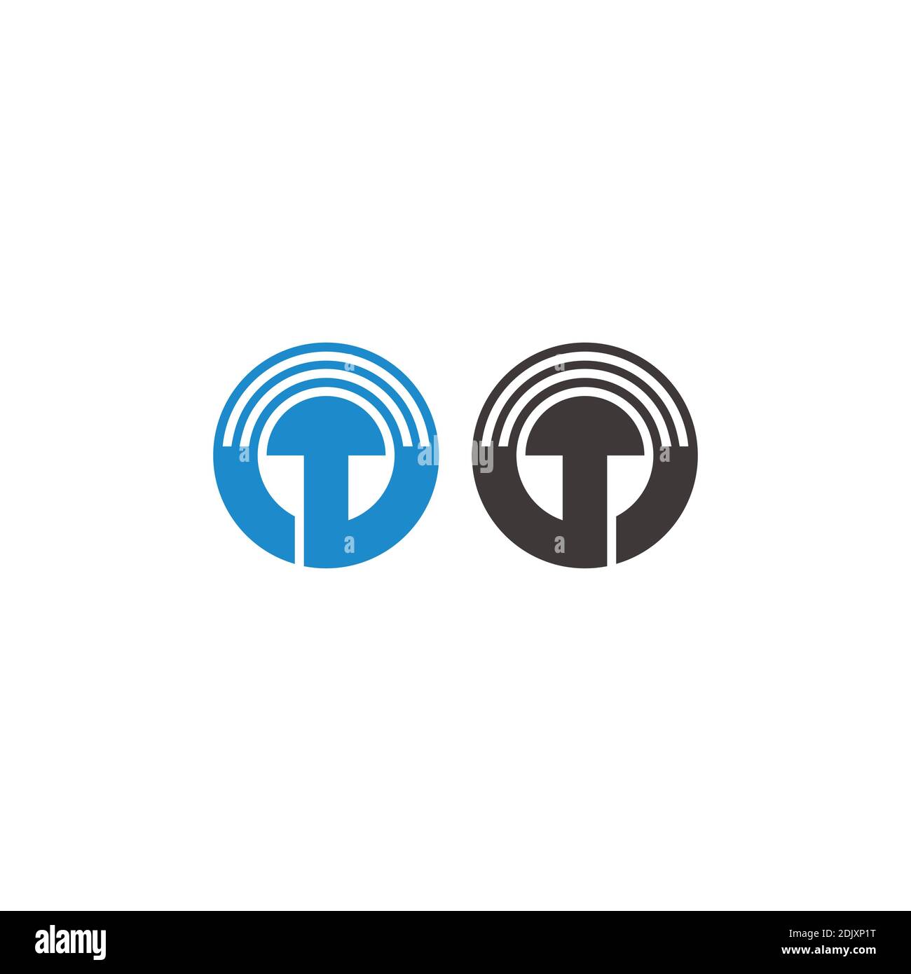 radio signal stripes geometric circle symbol logo vector Stock Vector ...