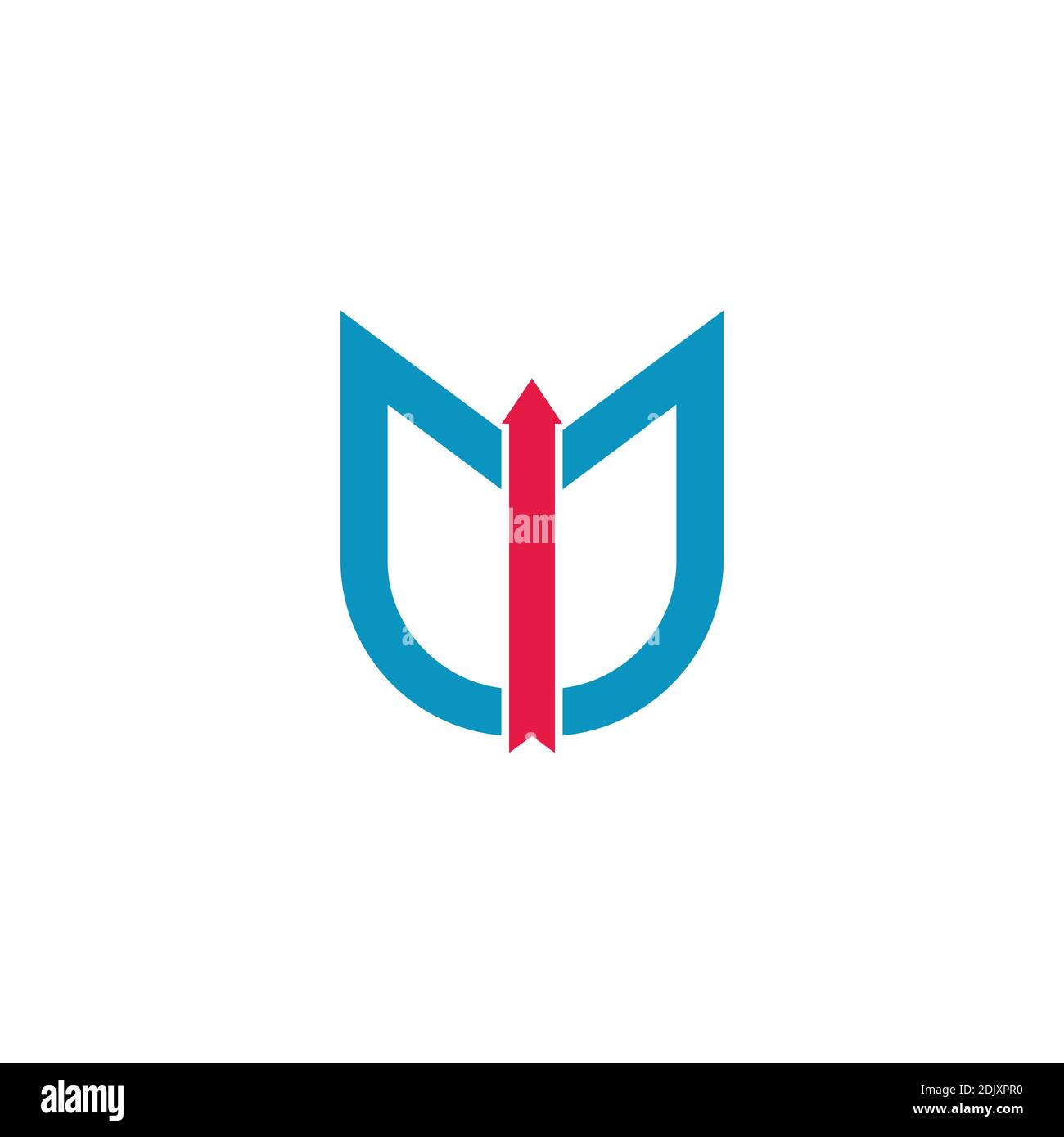 abstract letter m arrow up motion geometric simple logo vector Stock ...