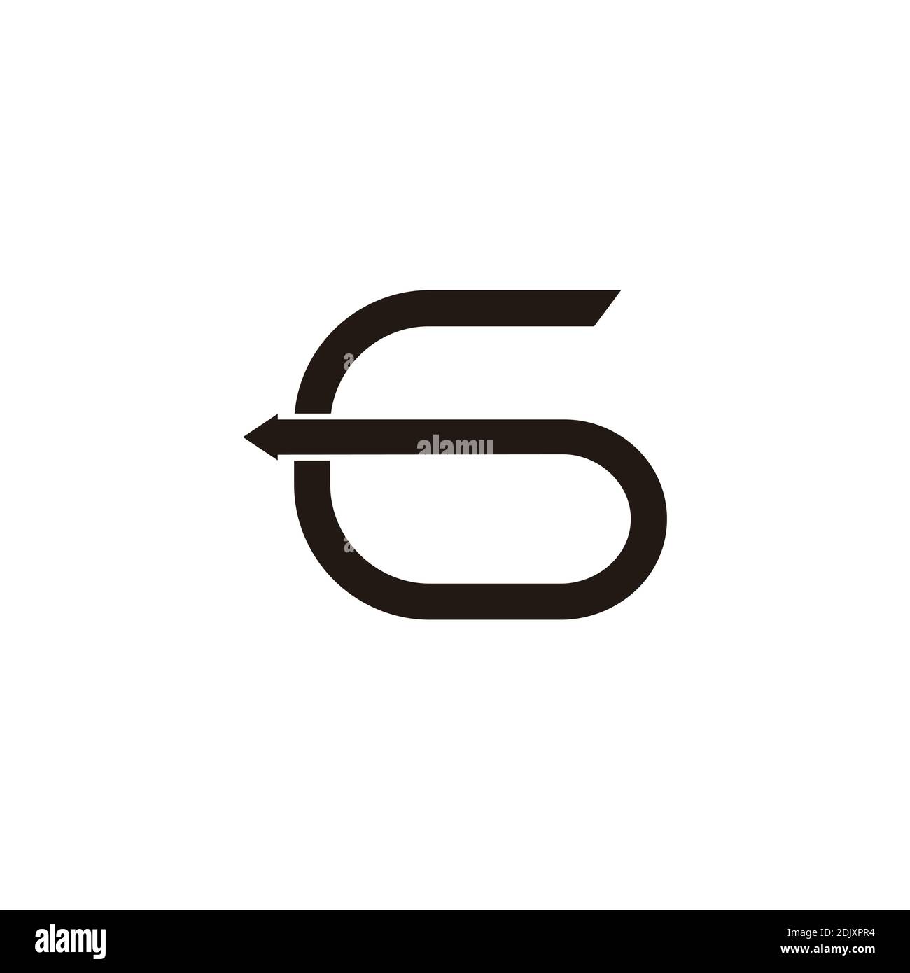 abstract letter g simple motion arrow geometric loop logo vector Stock ...