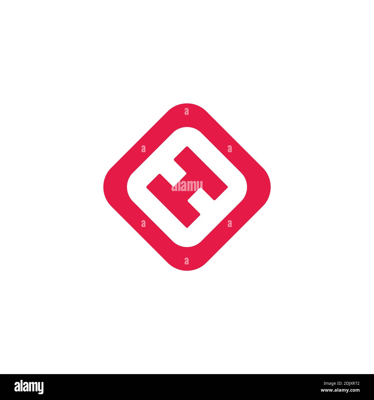 letter h square abstract geometric simple logo vector Stock Vector ...