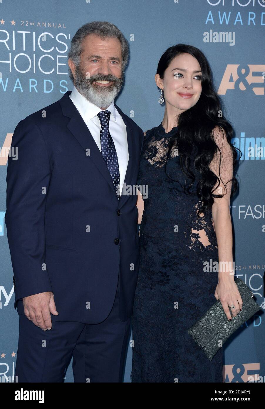 Rosalind Ross, Mel Gibson attend the 22nd Annual Critics' Choice Awards ...