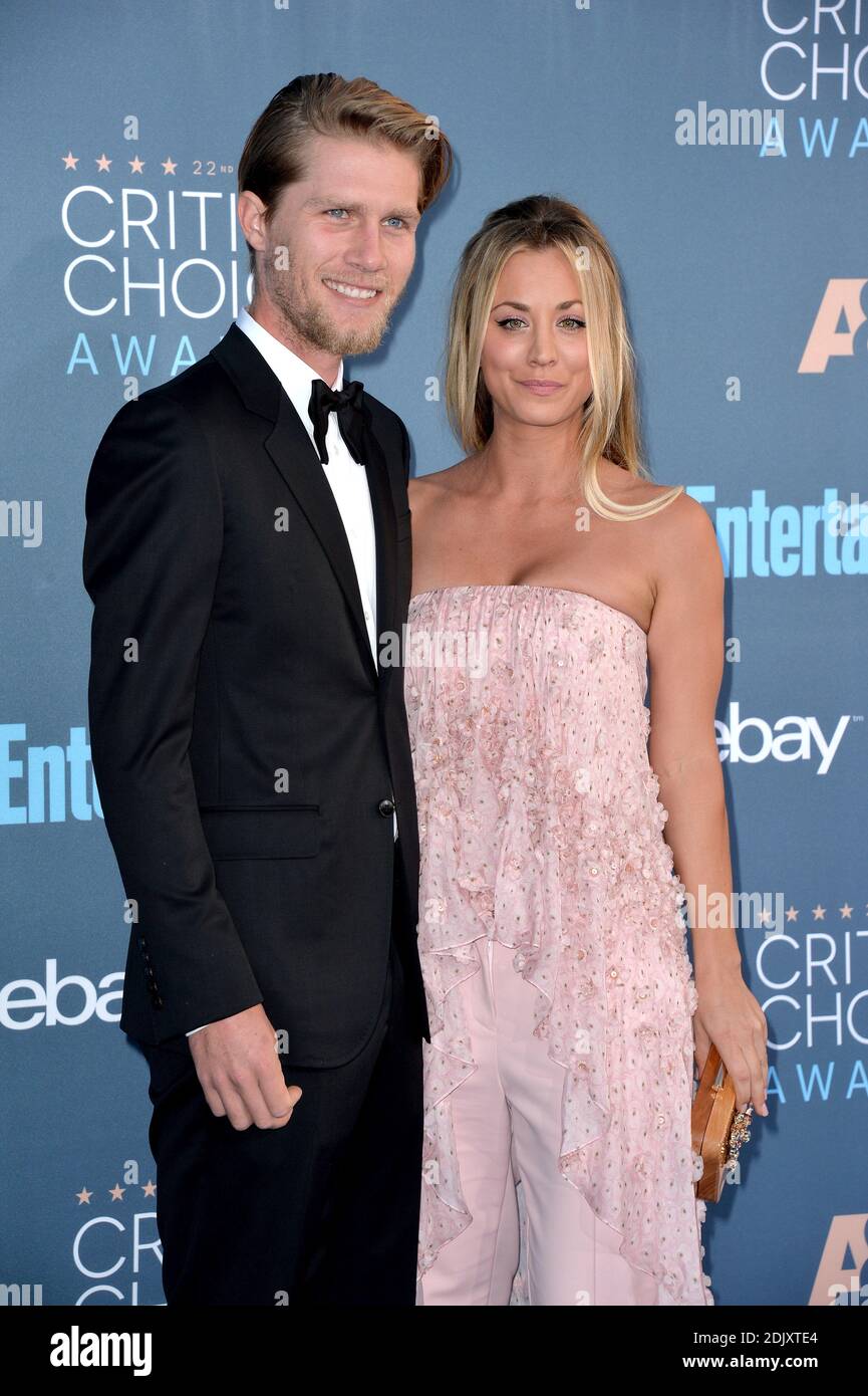 Kaley Cuoco and Karl Cook attend the 22nd Annual Critics' Choice Awards ...