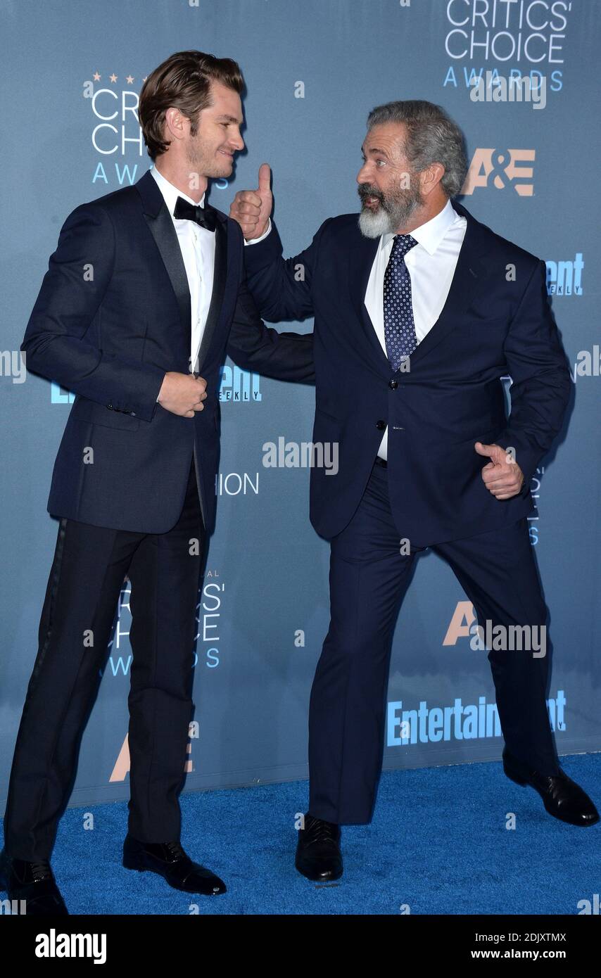 Andrew Garfield, Mel Gibson attend the 22nd Annual Critics' Choice ...