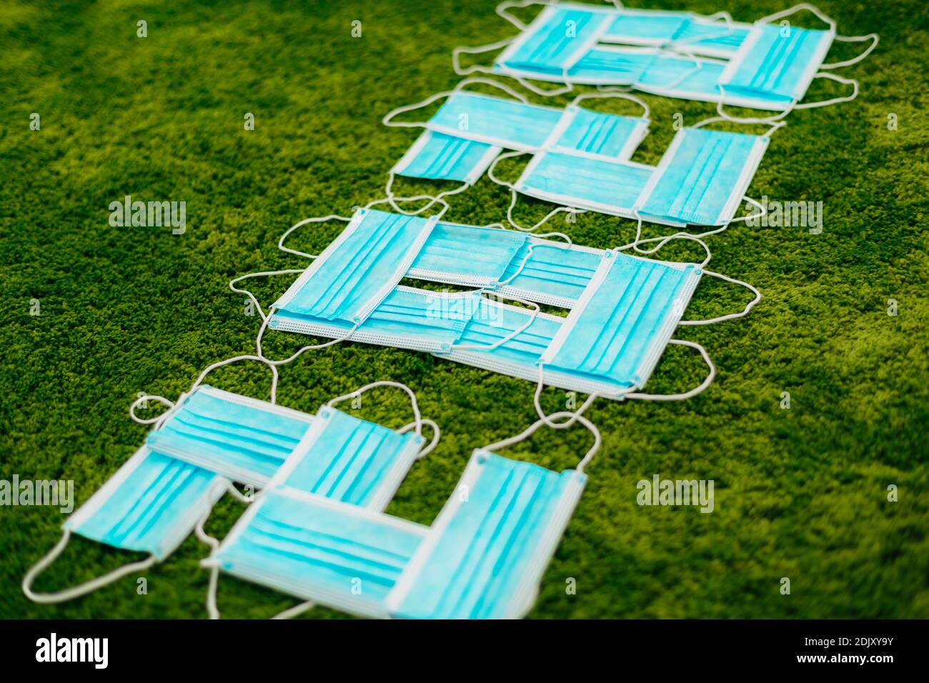 2020 Year Composed Of May Blue Medical Masks Stock Photo - Alamy