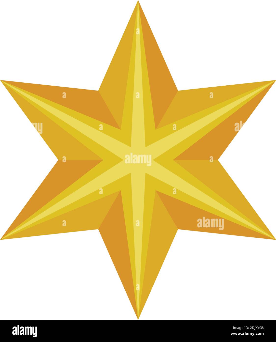 Golden six pointed star hi-res stock photography and images - Alamy