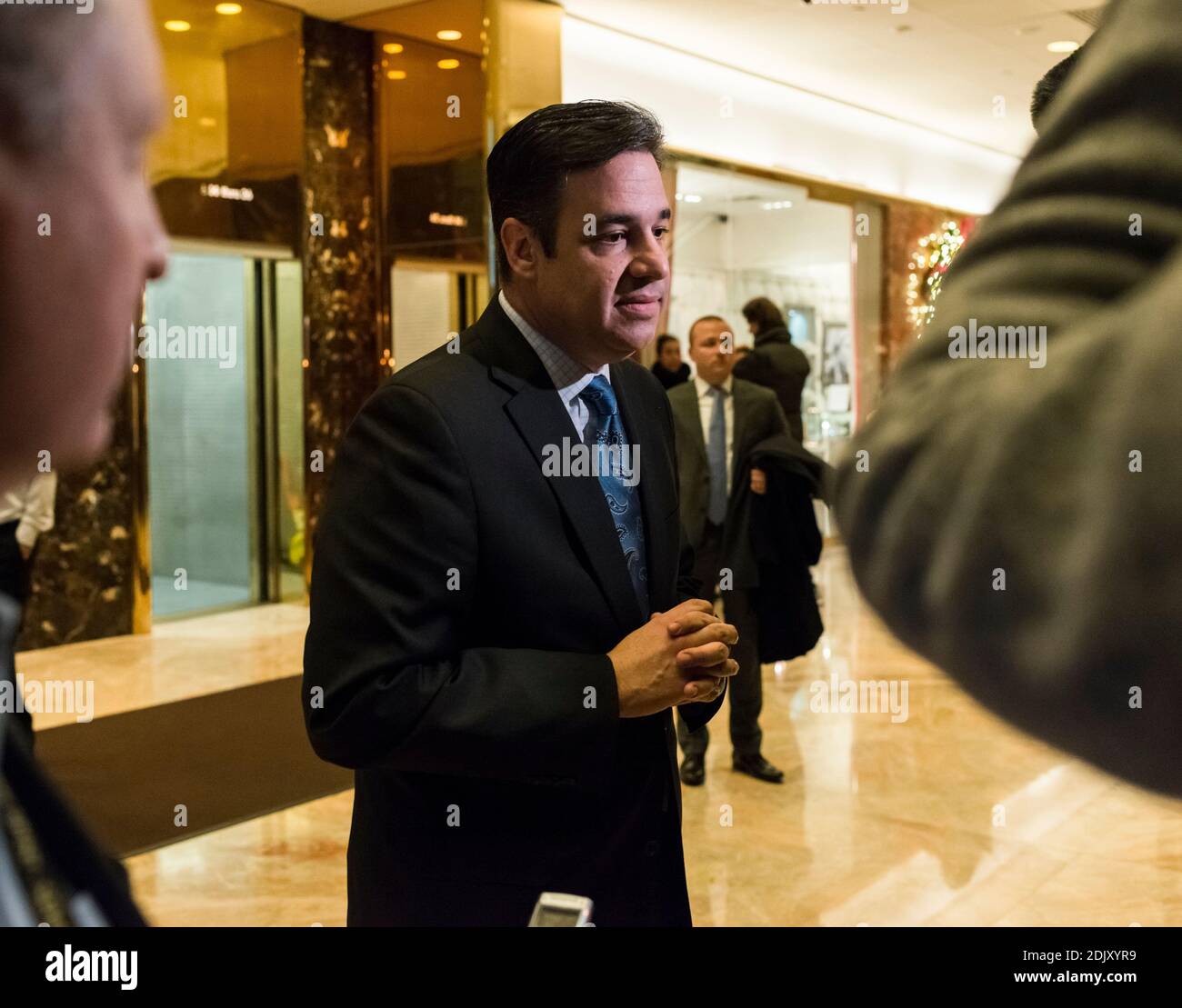 Idaho Congressman Raul Labrador speaks with the press in the lobby of ...