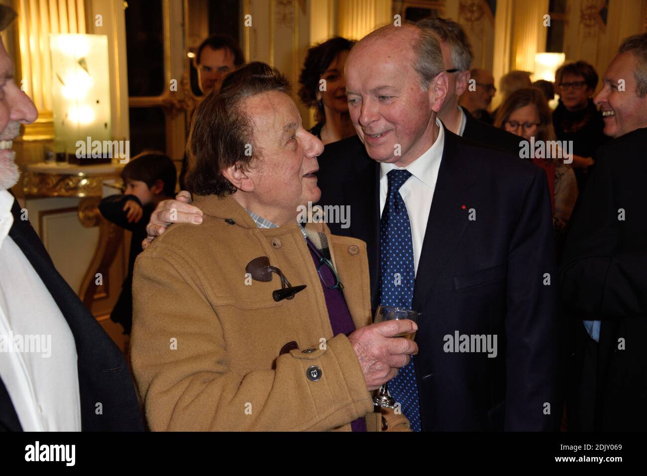 Marcel Marechal, Jacques Toubon lors de la remise de decorations a ...