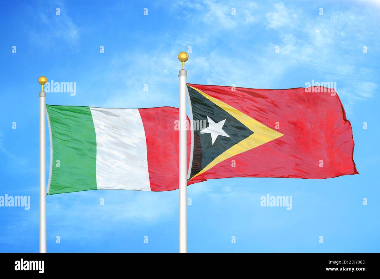 Italy east timor flag hi-res stock photography and images - Alamy