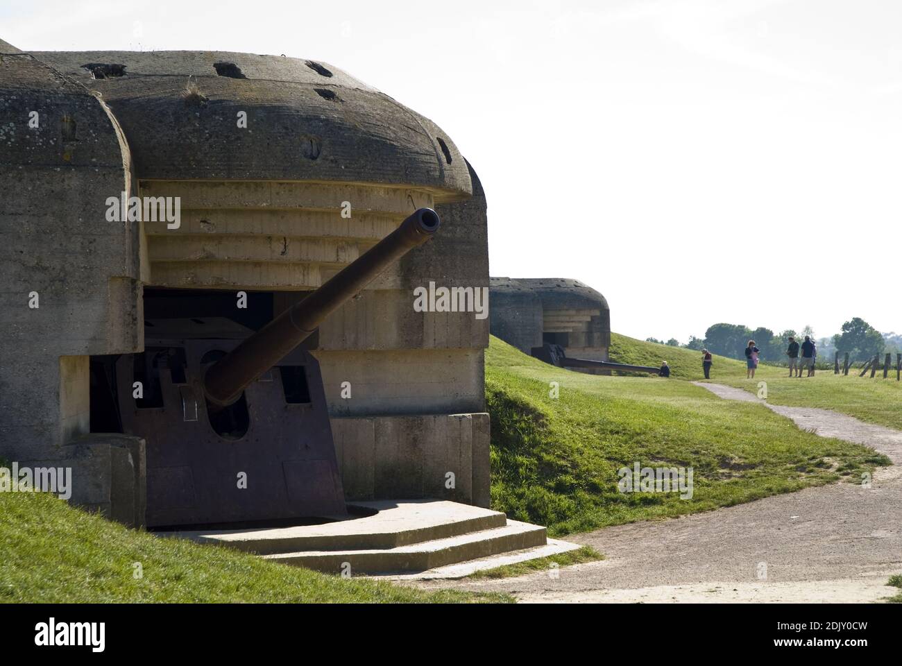 The Longues sur Mer German gun battery, part of the German coastal ...