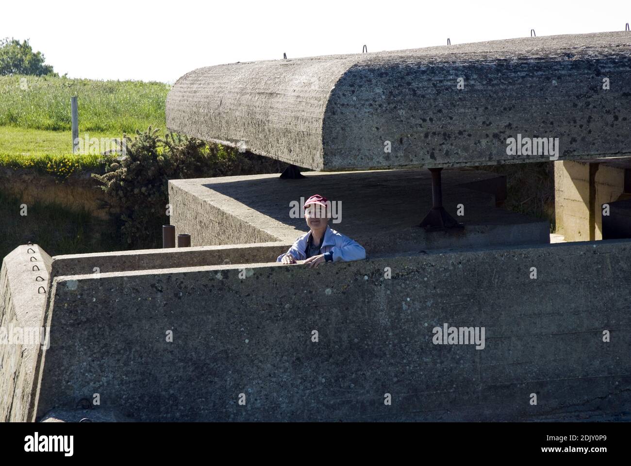The Longues sur Mer German gun battery, part of the German coastal ...