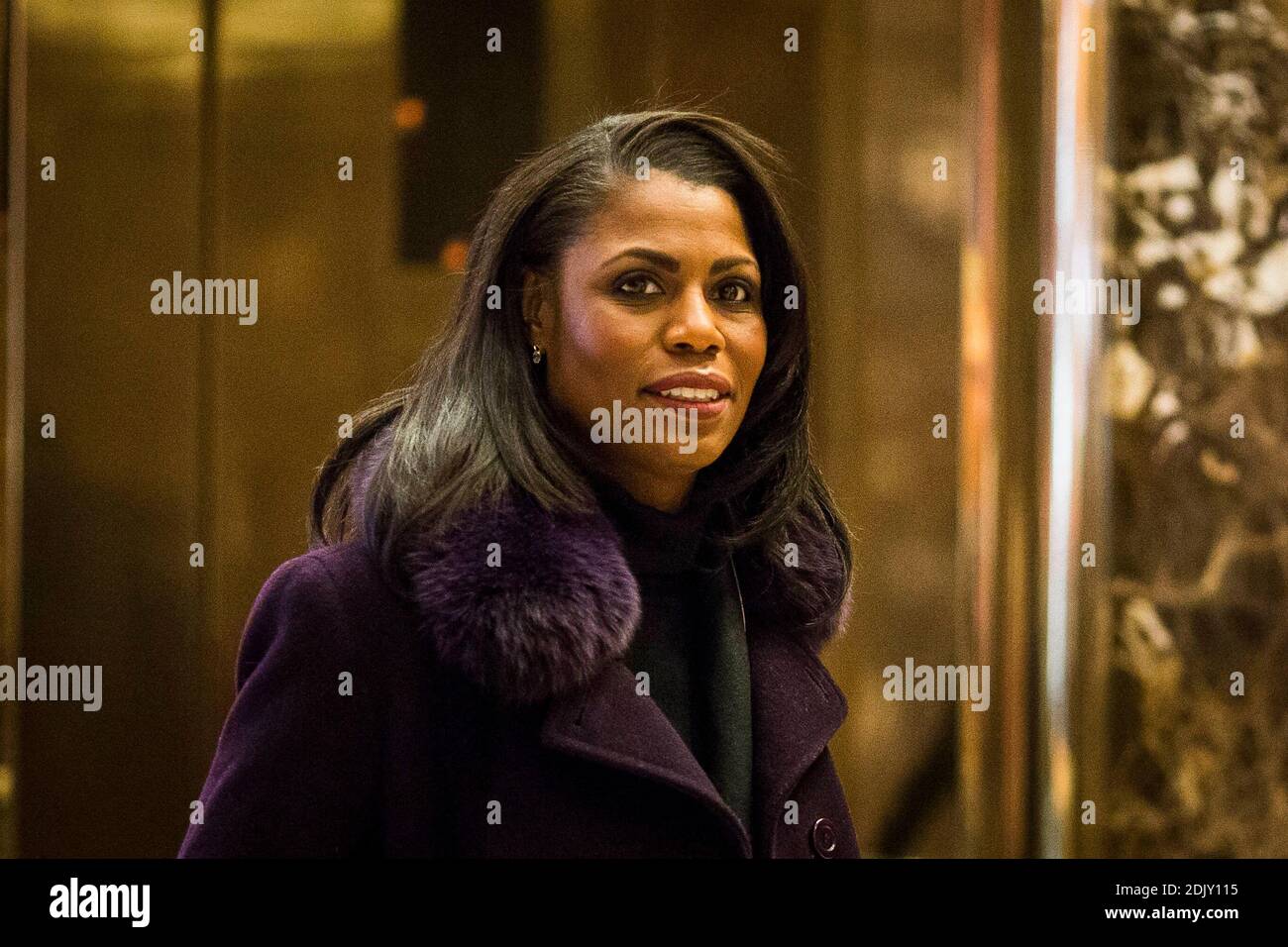 Trump adviser, Omarosa Manigault arrives at Trump Tower in Manhattan ...