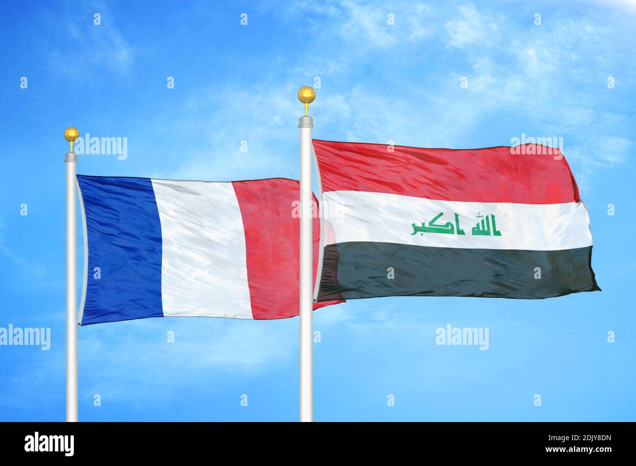 France iraq flag hi-res stock photography and images - Alamy